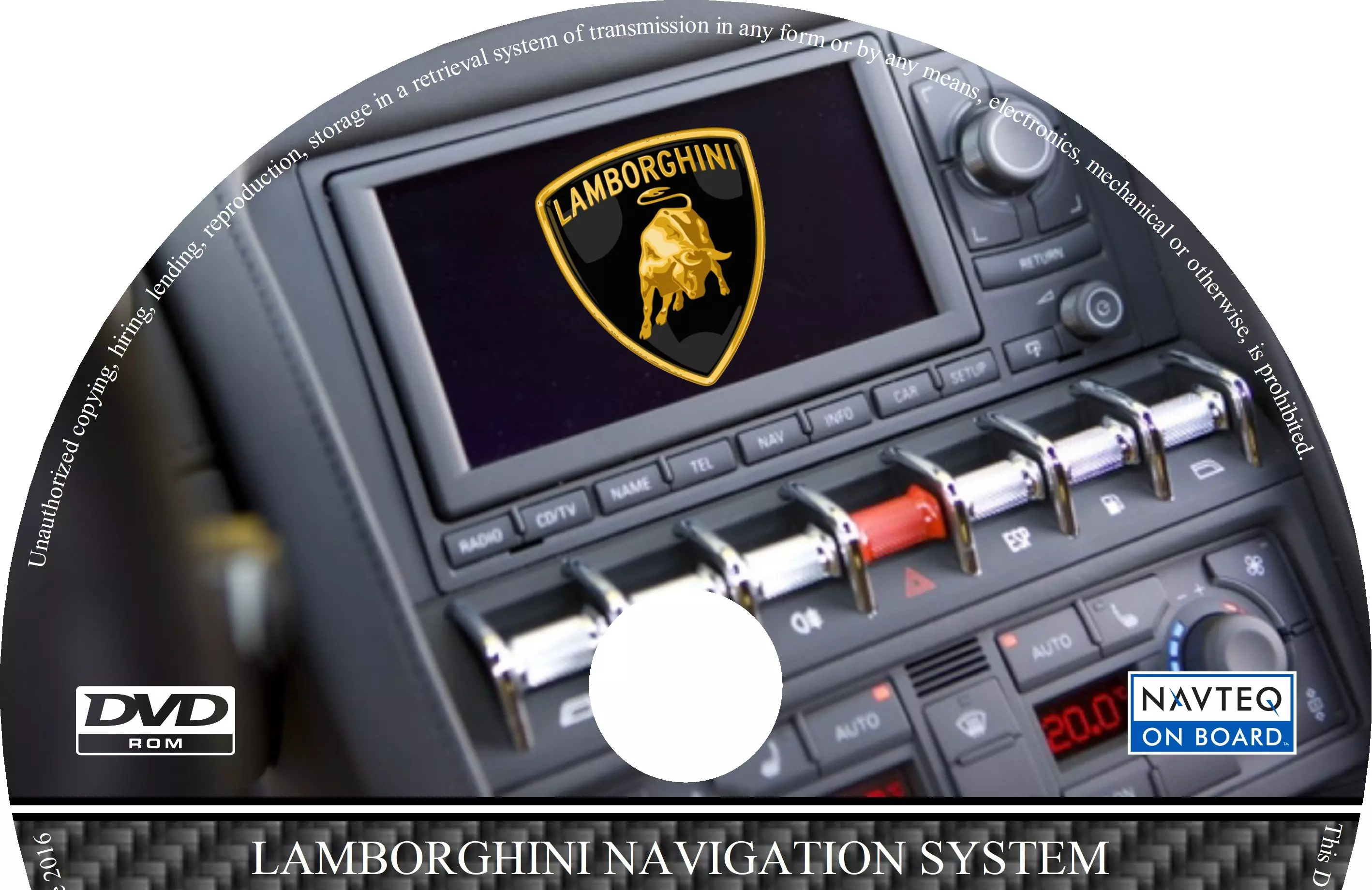 DVD GPS Lamborghini Gallardo 2020 navigation Europe