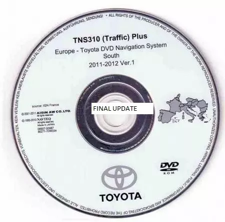 DVD GPS Toyota Lexus 2011 2012 E03 GEN1 PZ445-X01EU-11 TNS300/310 ...