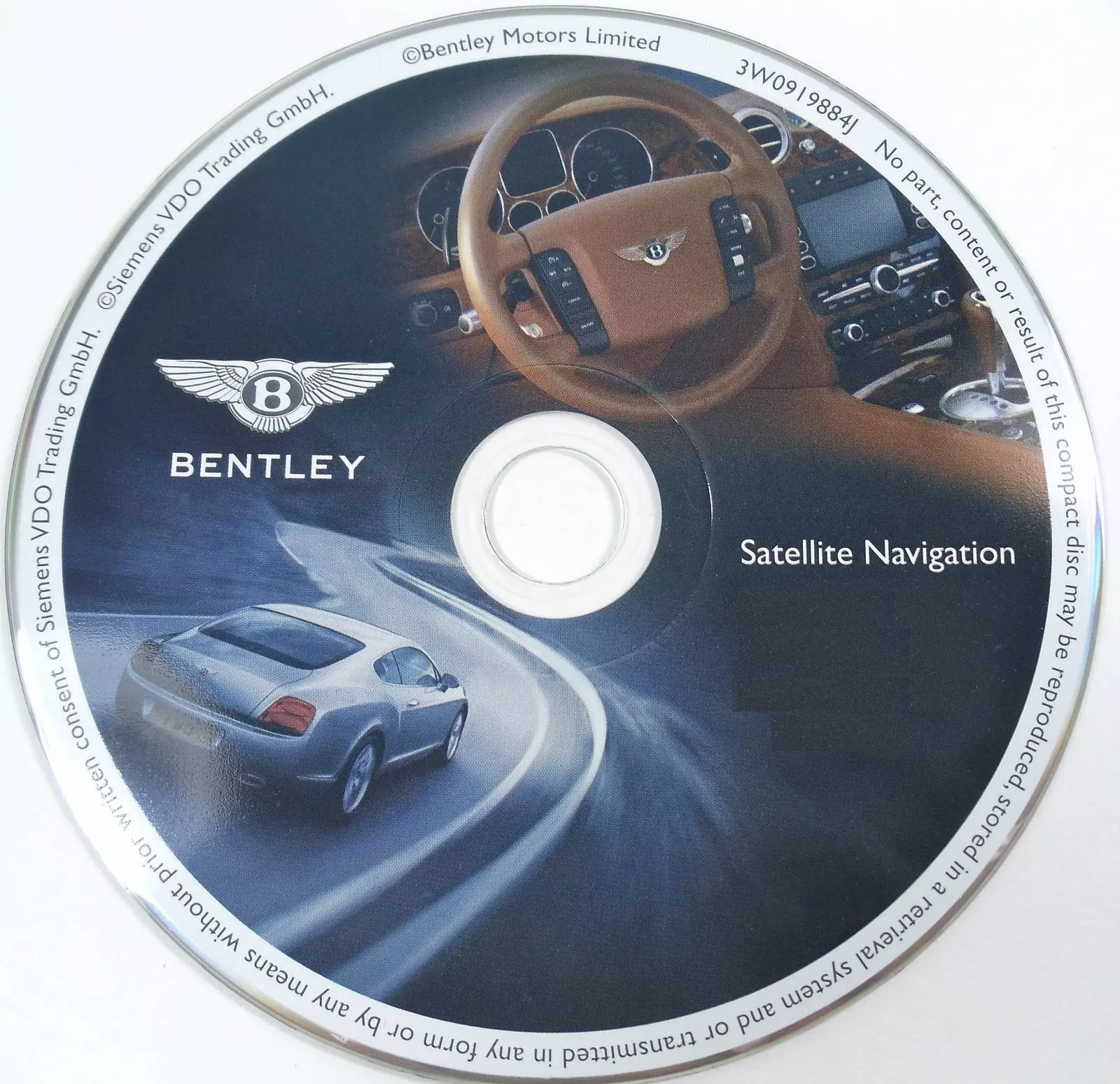 DVD GPS Bentley 2019 HDD navigazione Europa