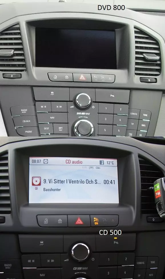 DVD GPS Opel 2017 2018 CD500 / DVD800 MY2011 navegación Europa